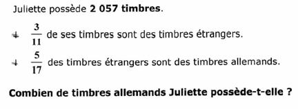 Exercice 4 : Problèmes sur les fractions: Classe de 4ème