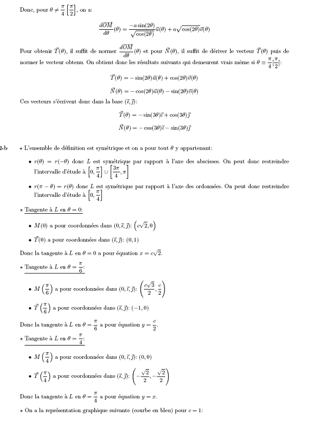 Solution de l'exercice 3 sur la géométrie pour la classe de Math Sup