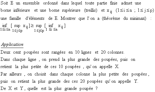 Exercice 3 : Structure : Math Sup